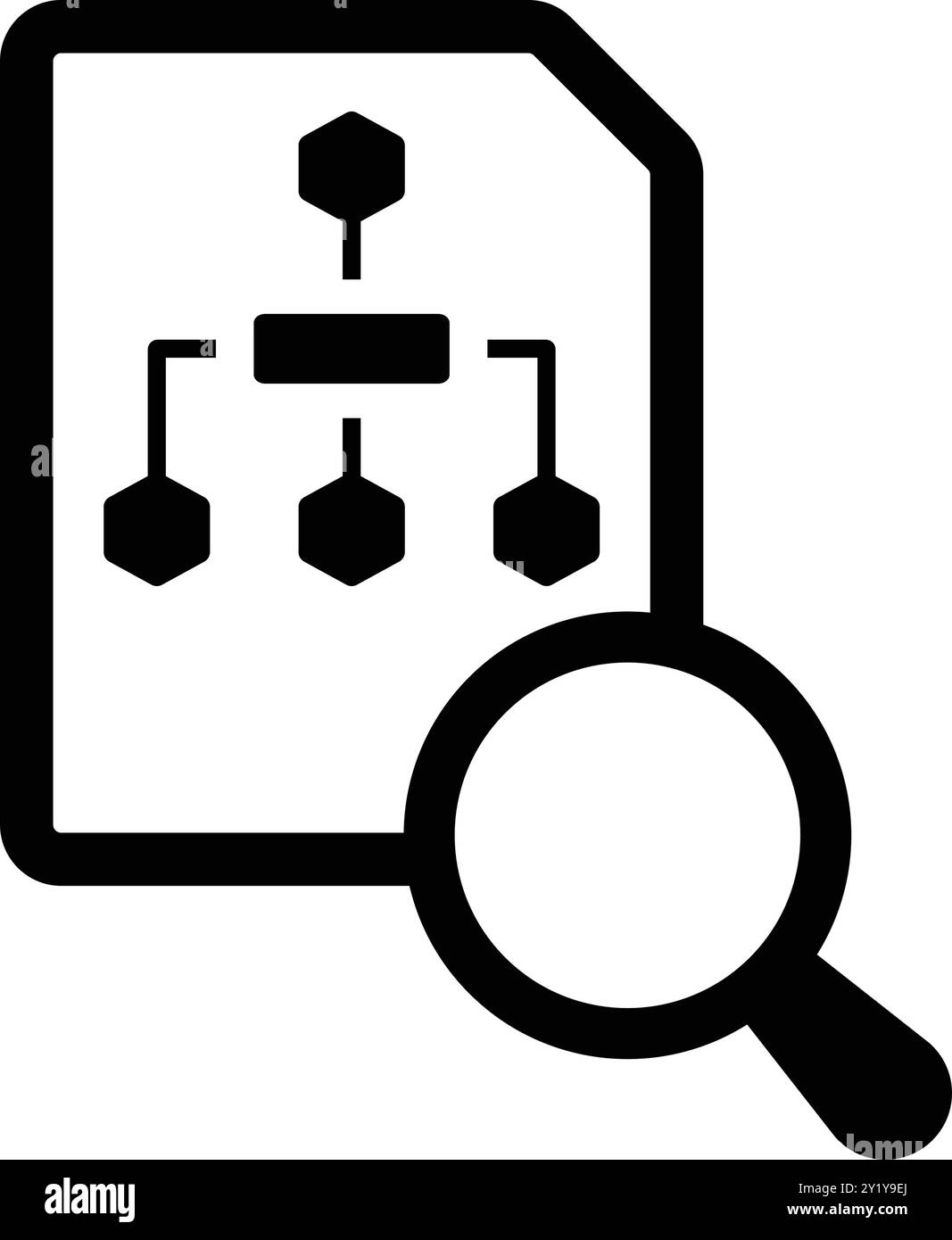 Flowchart, search, results icon design for commercial use, web, print ...