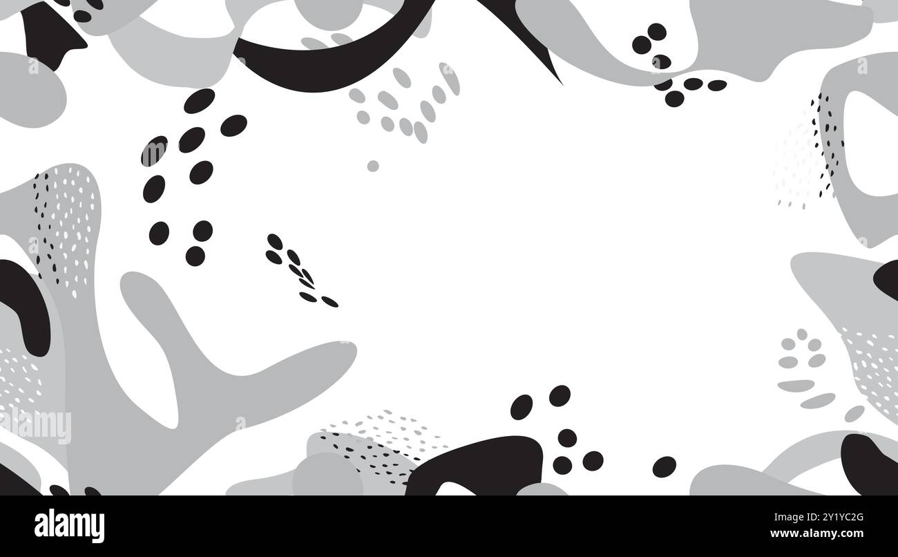 Seamless loop hand drawn stylized Stock Vector Images - Alamy