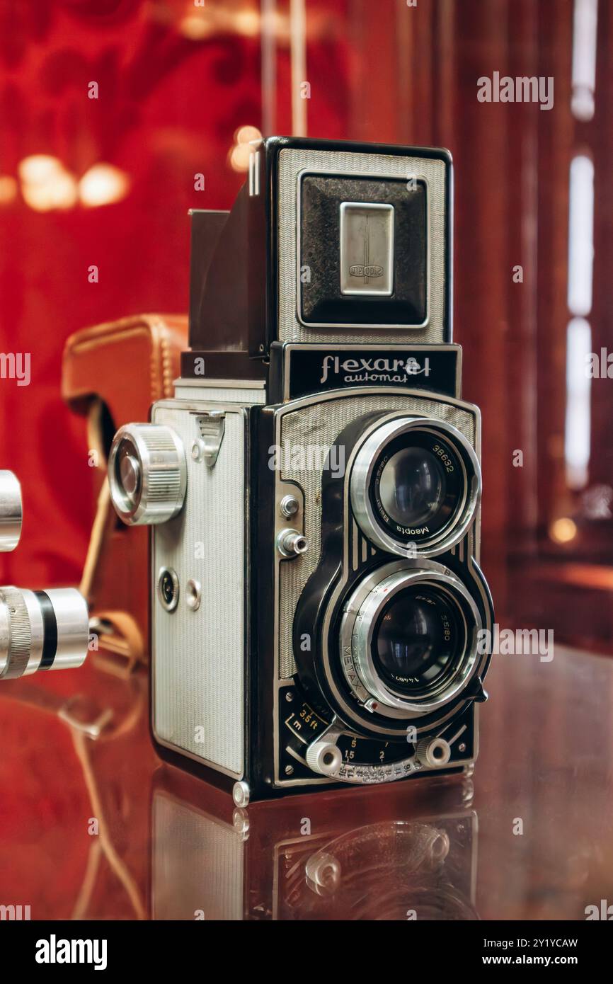 Bratislava, Slovakia - August 7, 2024: Flexaret VI camera, Meopta, Prepov, 1961-1970, SCD Stock ...
