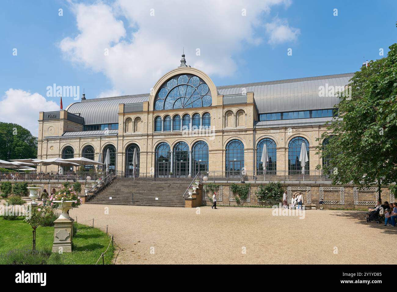 The Flora building, the botanical garden in Cologne in Germany Stock ...