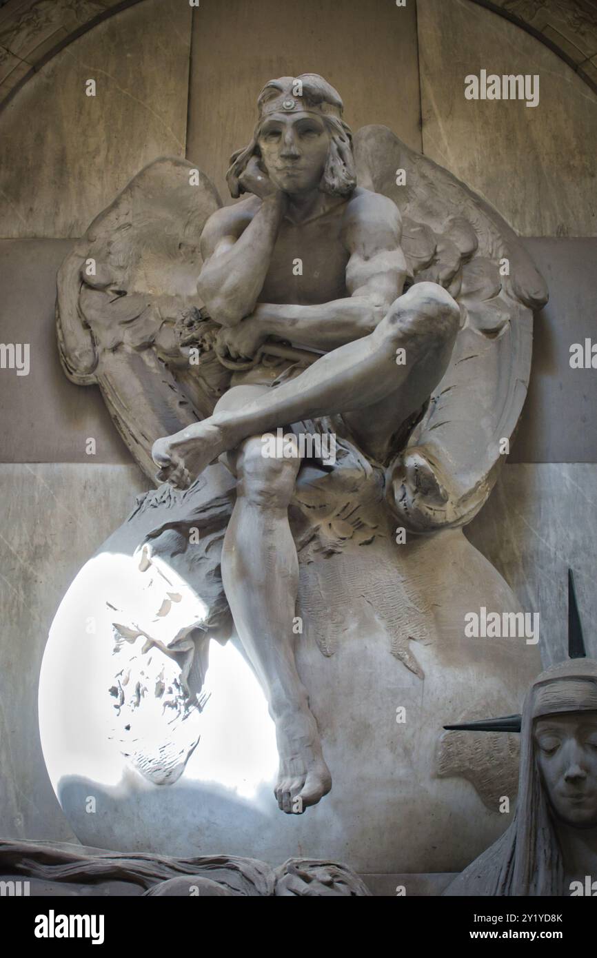 Family tombs, Cimitero Monumentale, Milan, Italy Stock Photo - Alamy