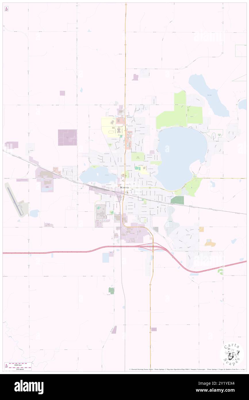 Waseca, Waseca County, US, United States, Minnesota, N 44 4' 39'', S 93 ...