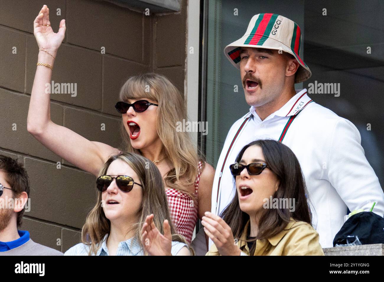 New York, United States. 08th Sep, 2024. Taylor Swift and Travis Kielce ...
