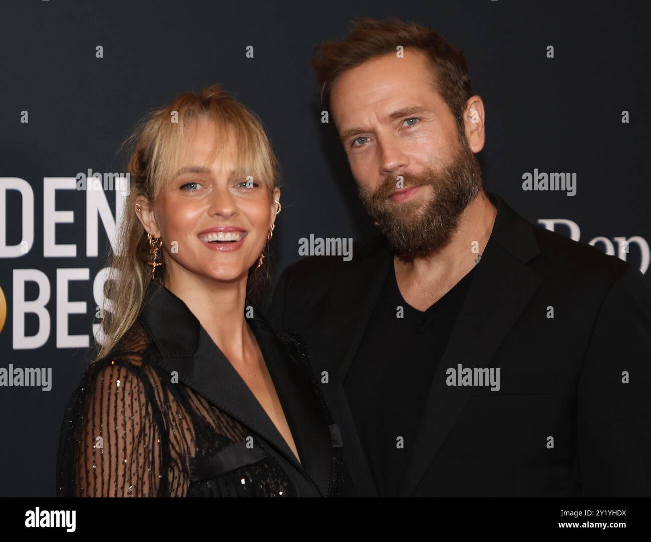 Mark Webber, Teresa Palmer attends the Road to the Golden Globes Party ...