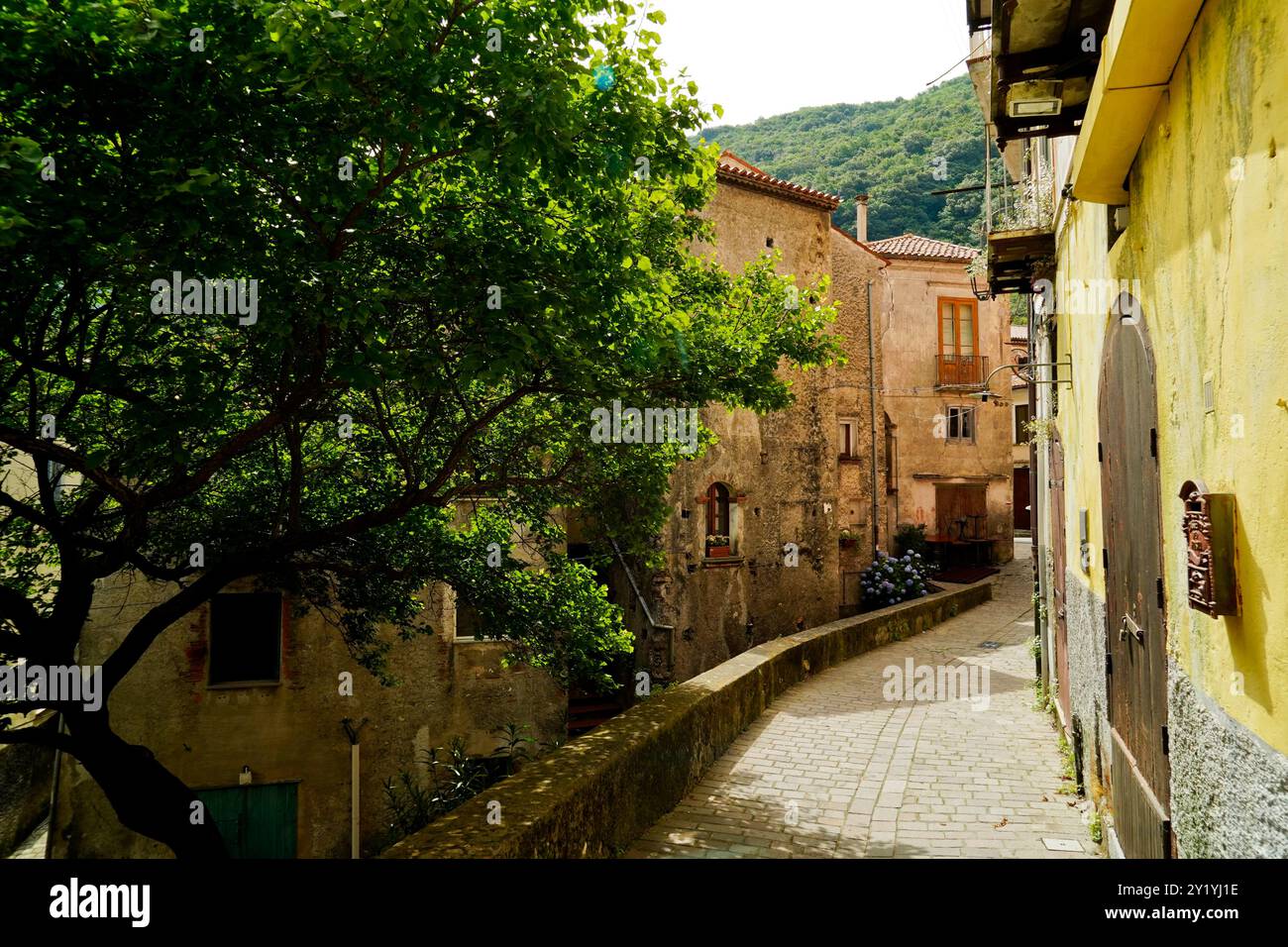 Maratea, alleys of the ancient village, Potenza, Basilicata, Italy ...