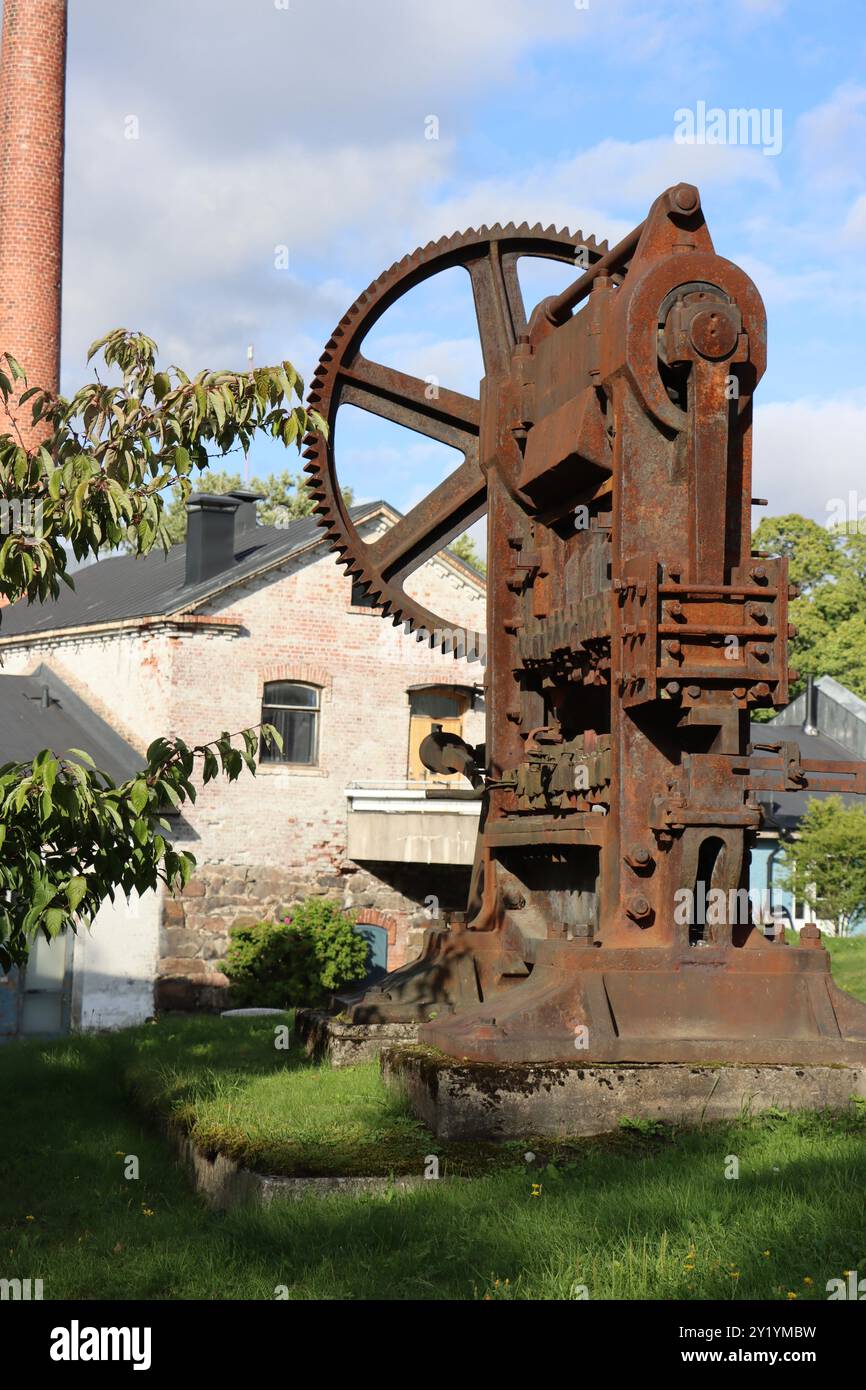 Almost 400 year old Billnäs village by Svartå - Mustionjoki river ...