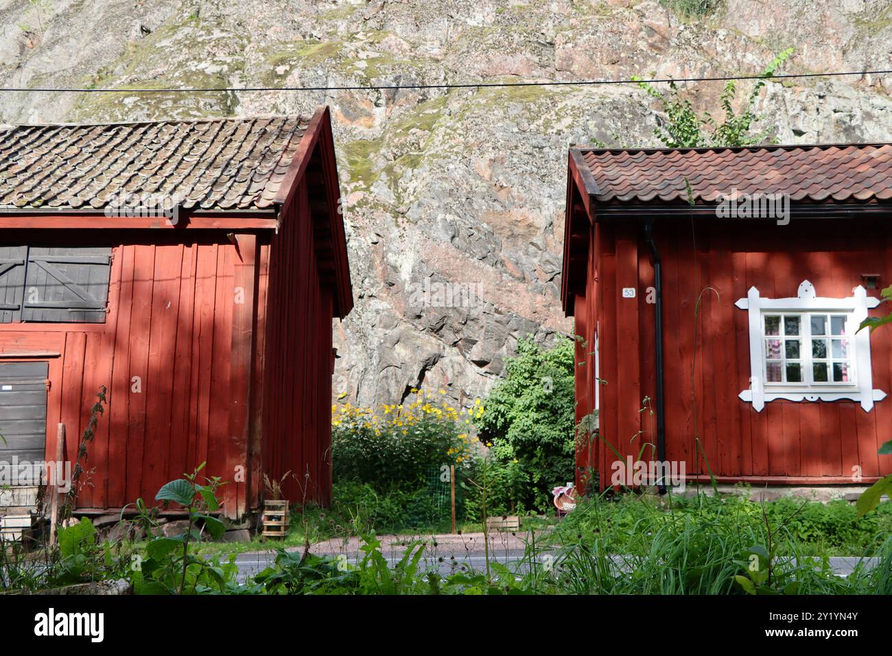 Almost 400 year old Billnäs village by Svartå - Mustionjoki river ...
