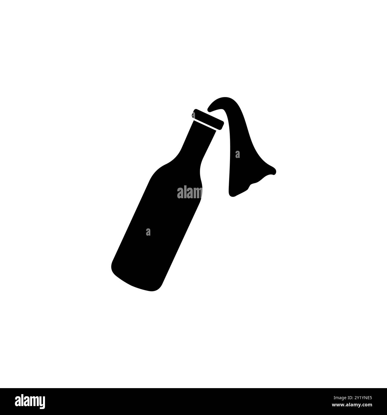 Molotov Fire Cocktail, Burning Bottle Solid Flat Vector Icon Isolated ...