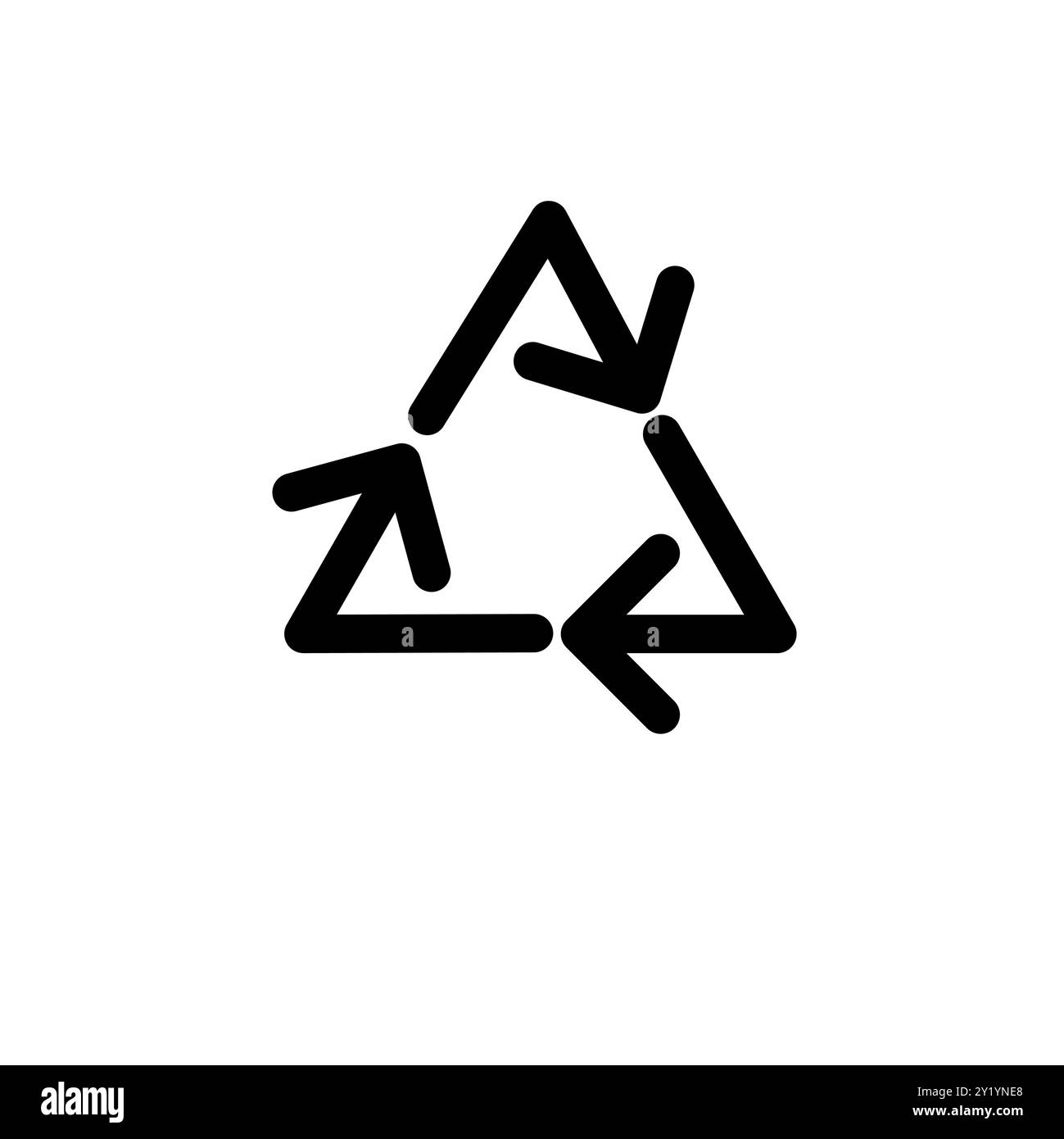 Recycle, Ecology Recycling Solid Flat Vector Icon Isolated on White ...