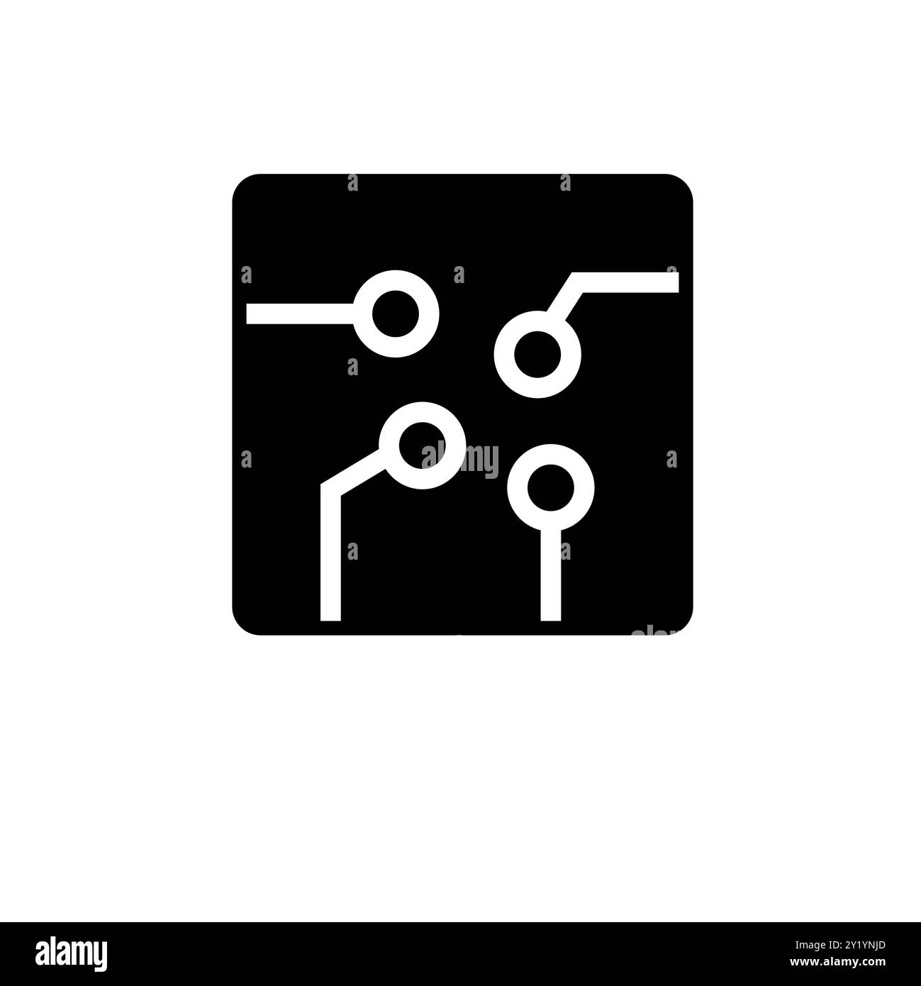 Circuit Board, Scheme, Microchip Solid Flat Vector Icon Isolated on White Background Stock ...