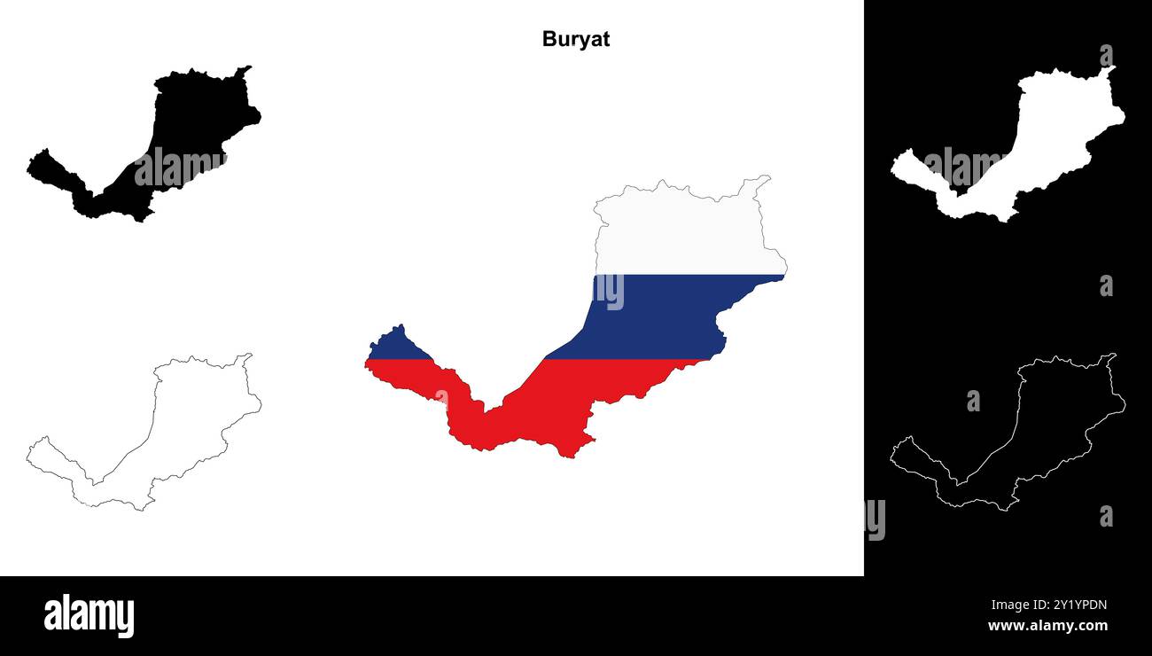 Buryat eps map hi-res stock photography and images - Alamy