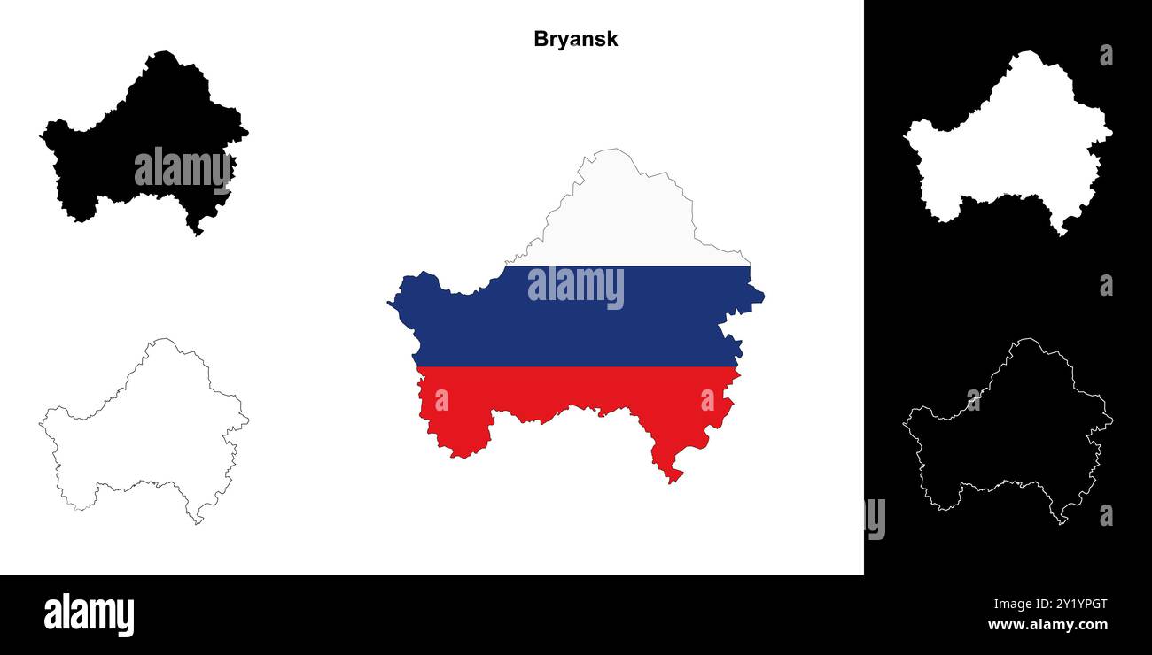 Blank bryansk map hi-res stock photography and images - Alamy