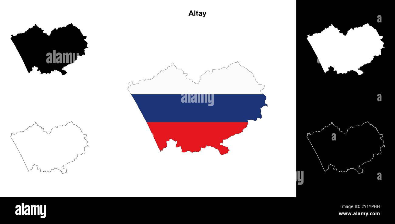 Altay eps map hi-res stock photography and images - Alamy