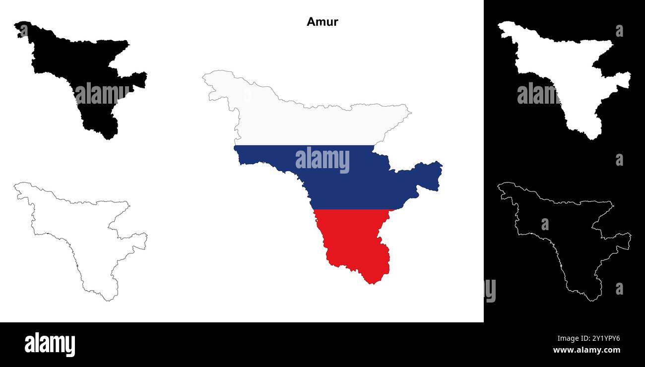 Amur map hi-res stock photography and images - Alamy