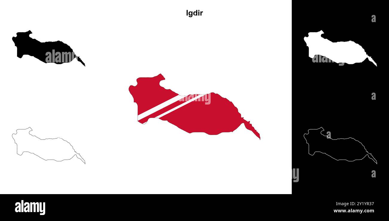 Blank igdir map hi-res stock photography and images - Alamy