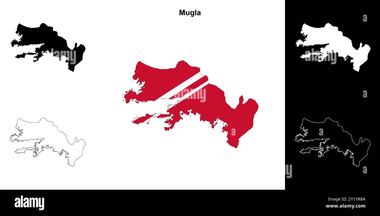 Mugla eps map hi-res stock photography and images - Alamy