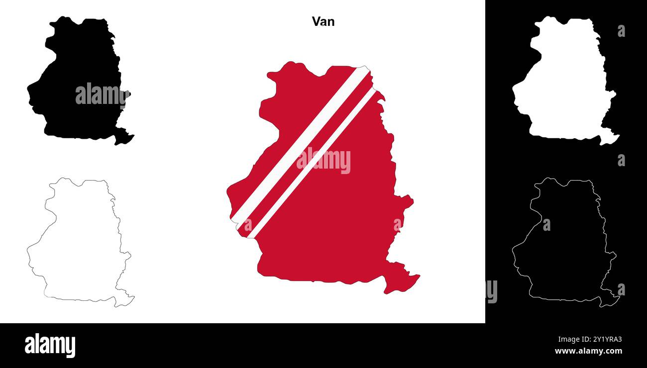 Van province outline map set Stock Vector Image & Art - Alamy