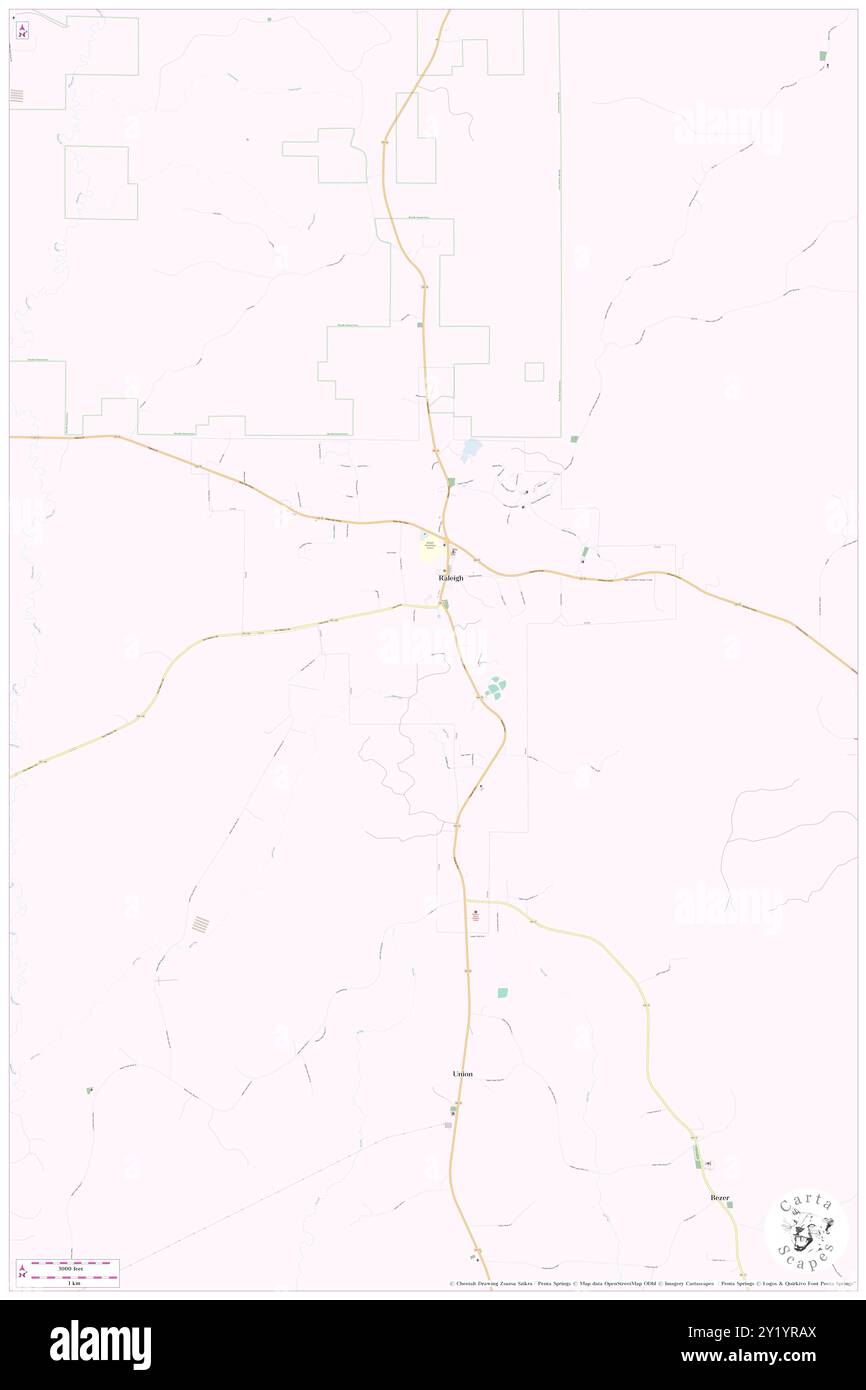 Raleigh mississippi map Cut Out Stock Images & Pictures - Alamy