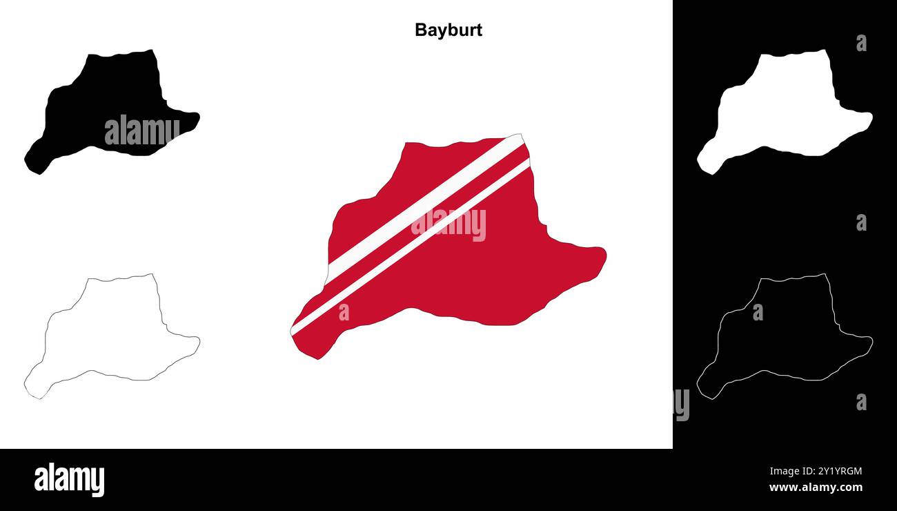 Bayburt province outline map set Stock Vector Image & Art - Alamy