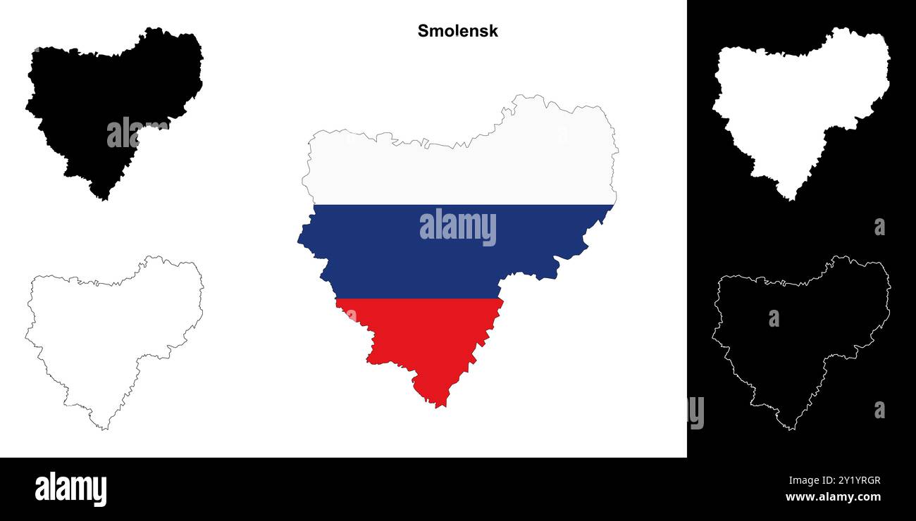 Smolensk map hi-res stock photography and images - Alamy