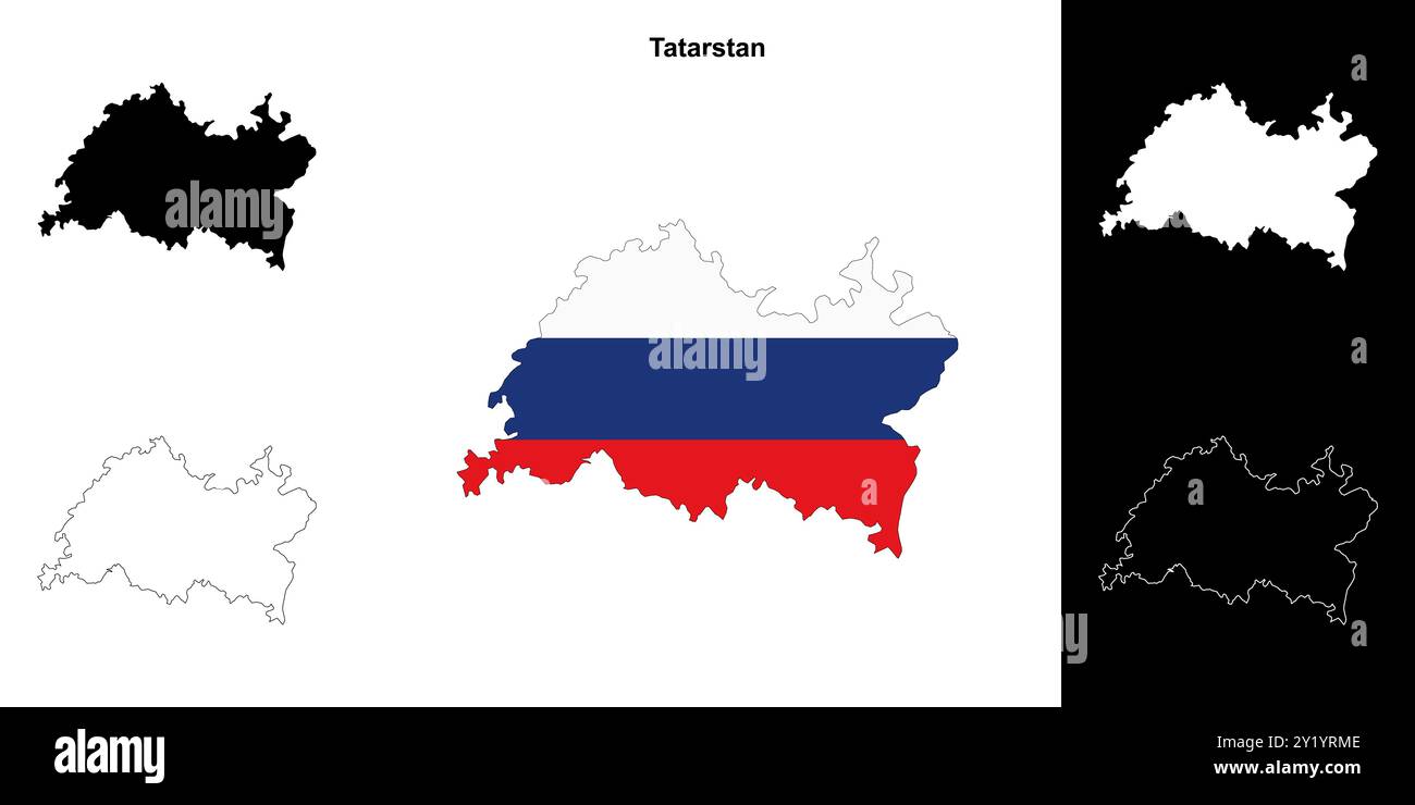 Tatarstan map Stock Vector Images - Alamy