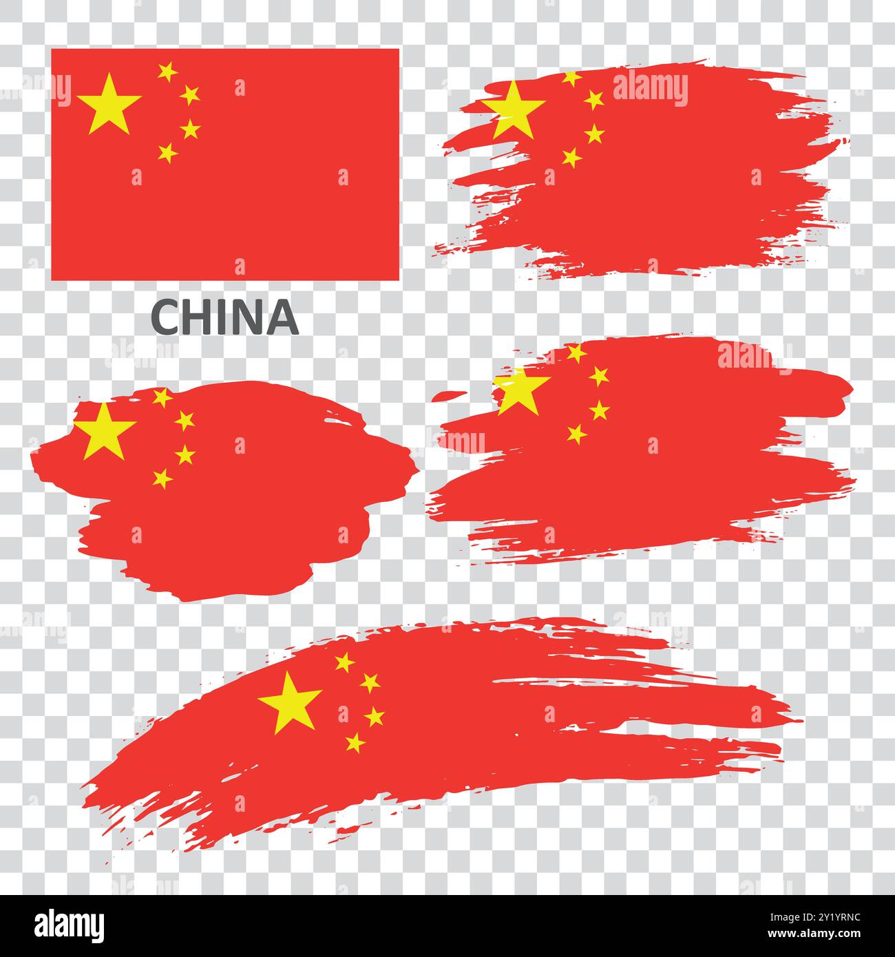 Set of flags of China Stock Vector Image & Art - Alamy