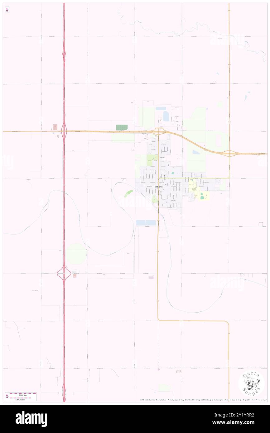 Map of tonkawa hi-res stock photography and images - Alamy