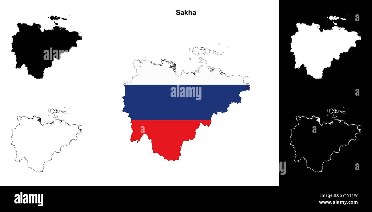 Sakha map hi-res stock photography and images - Alamy
