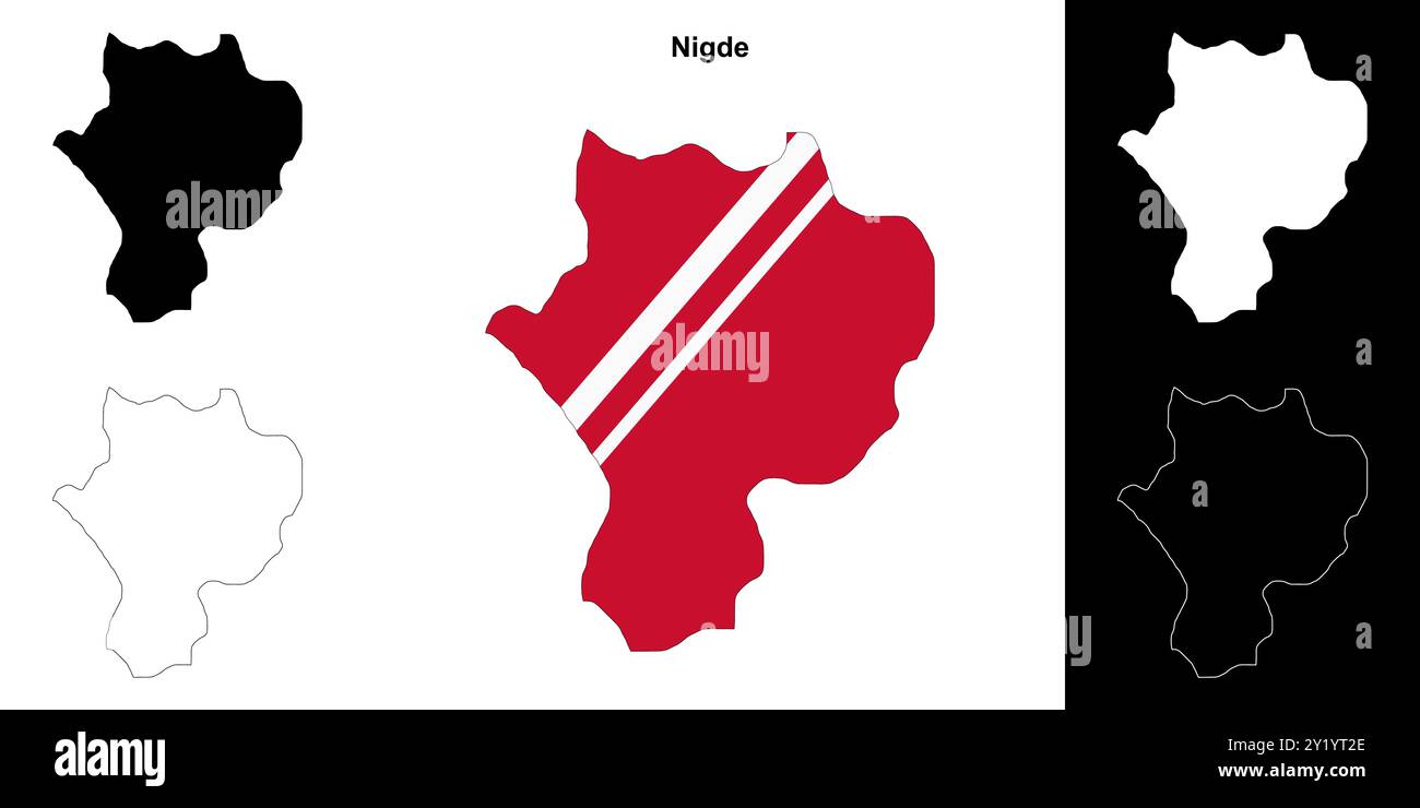 Blank nigde map hi-res stock photography and images - Alamy