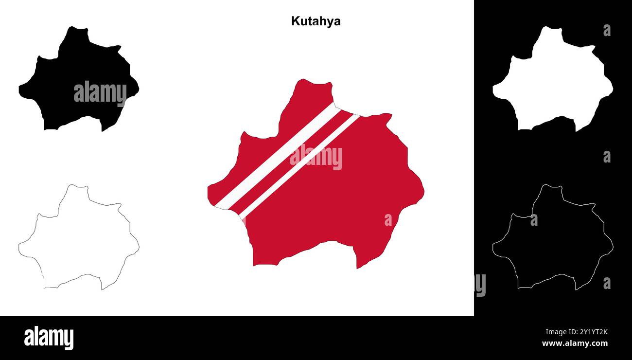 Blank kutahya map hi-res stock photography and images - Alamy