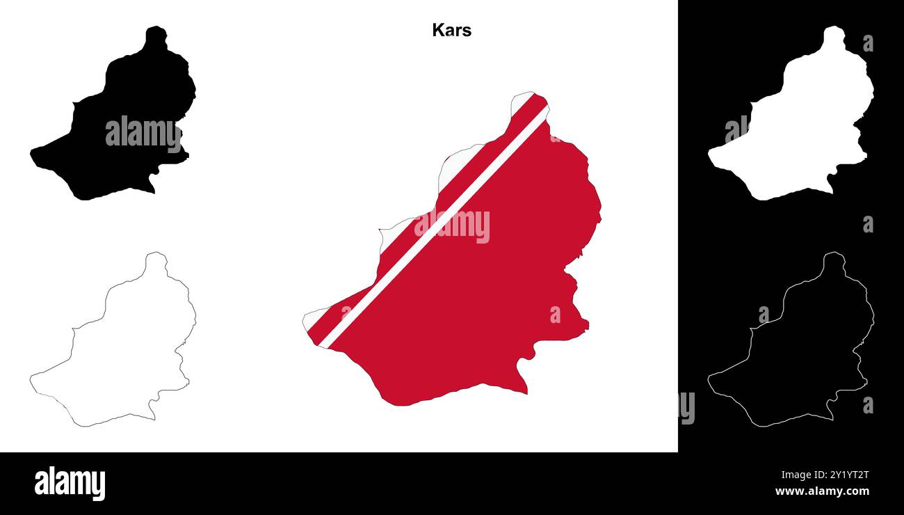Kars province outline map set Stock Vector Image & Art - Alamy