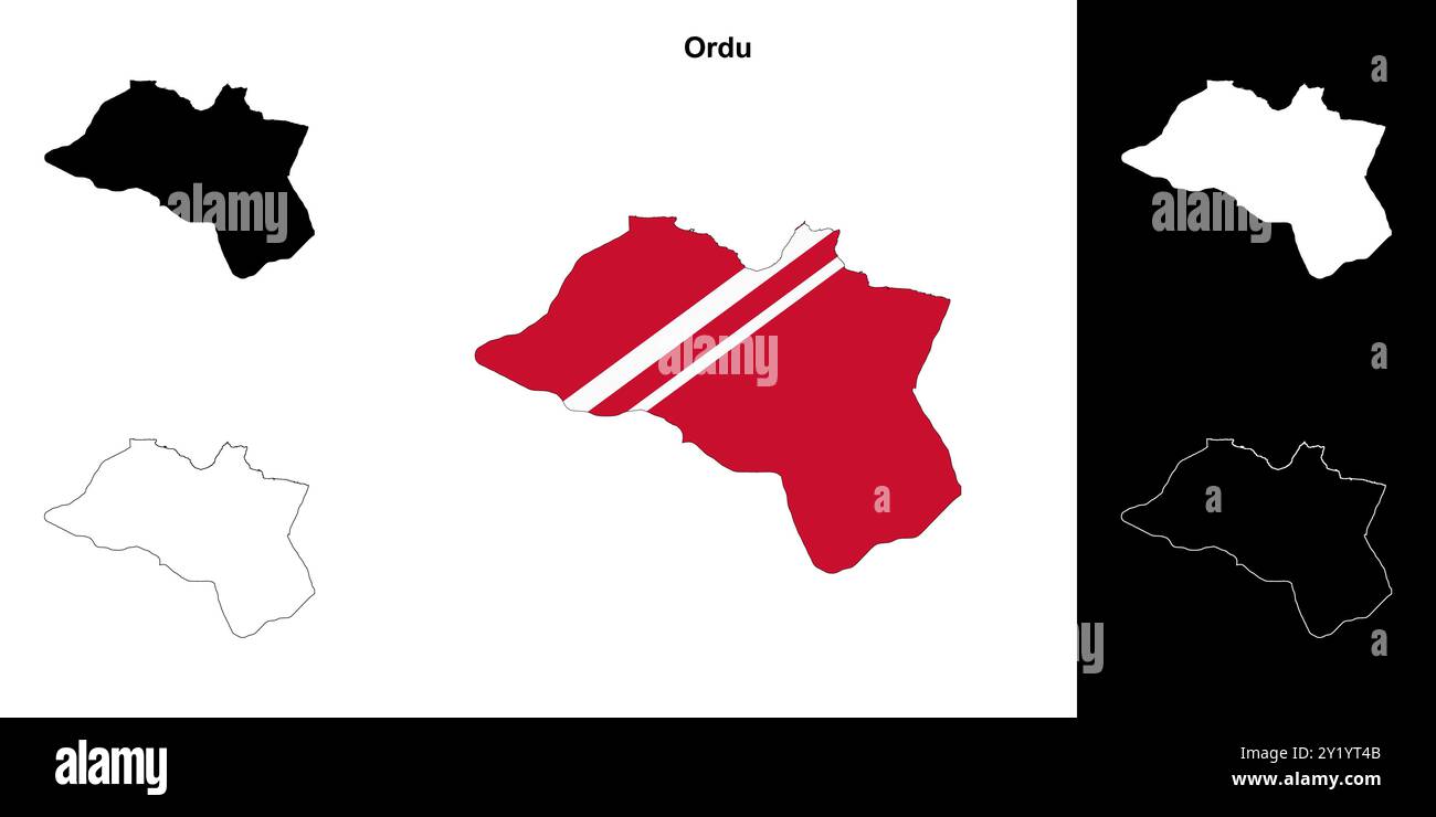 Ordu province outline map set Stock Vector Image & Art - Alamy