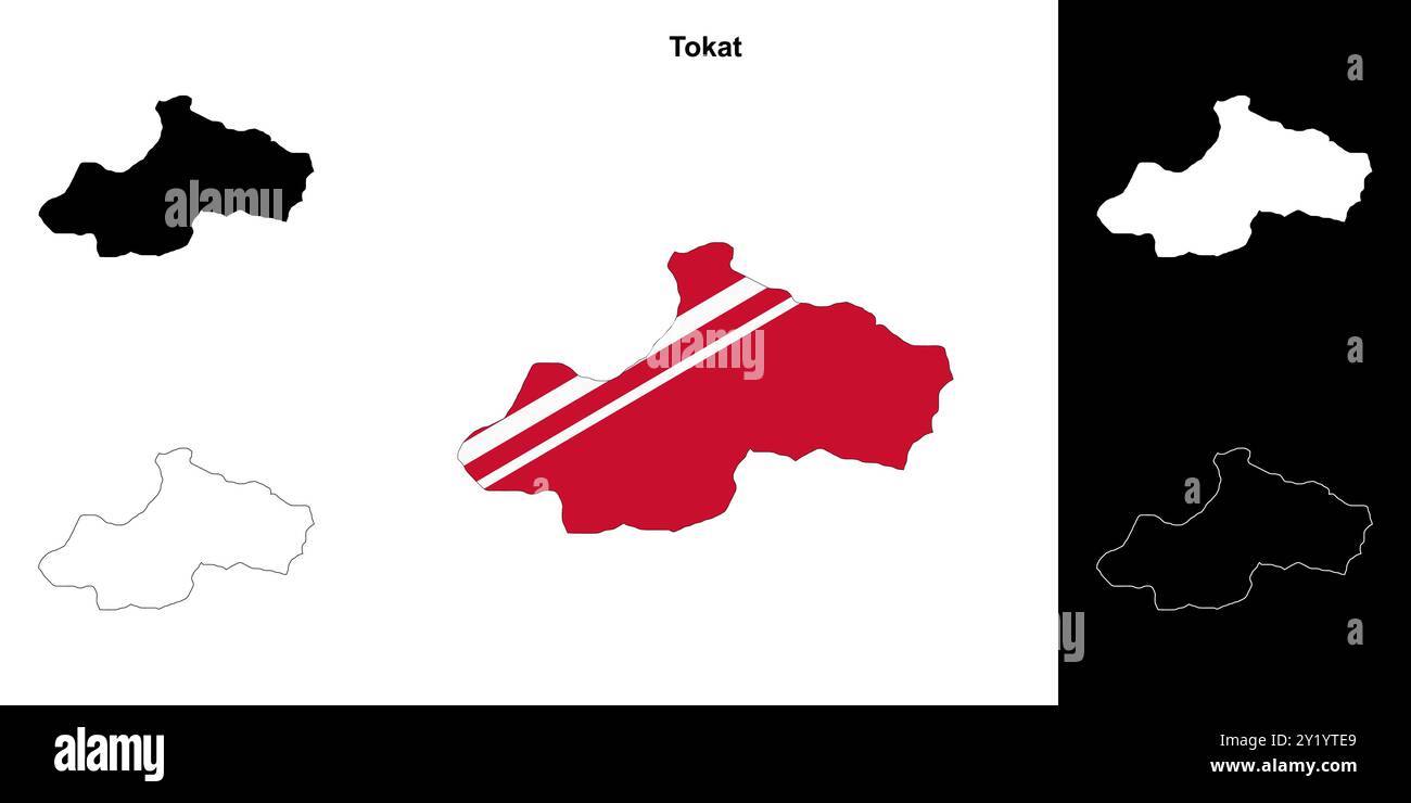 Tokat vector map hi-res stock photography and images - Alamy