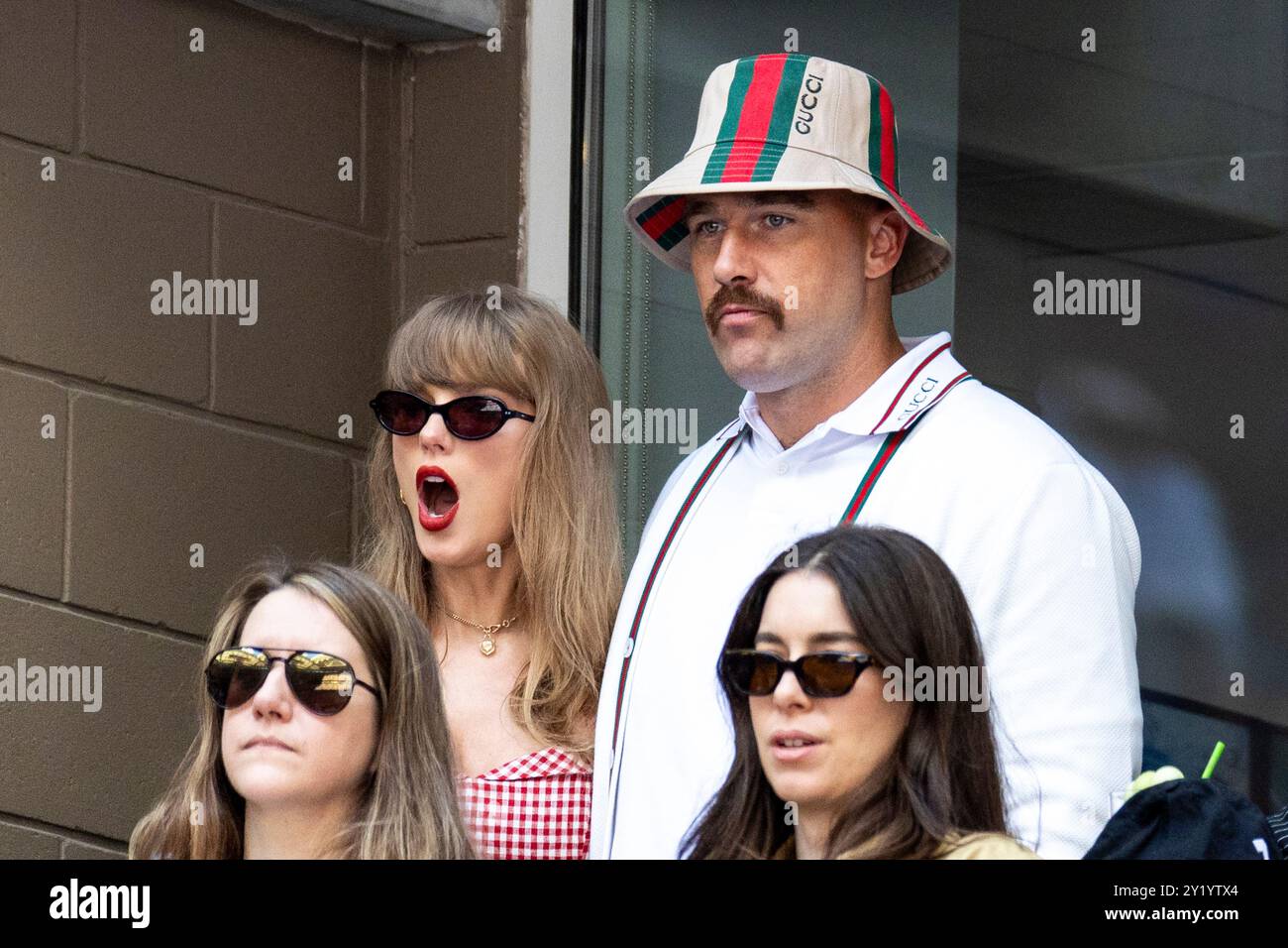 New York, United States. 08th Sep, 2024. Taylor Swift and Travis Kelce ...