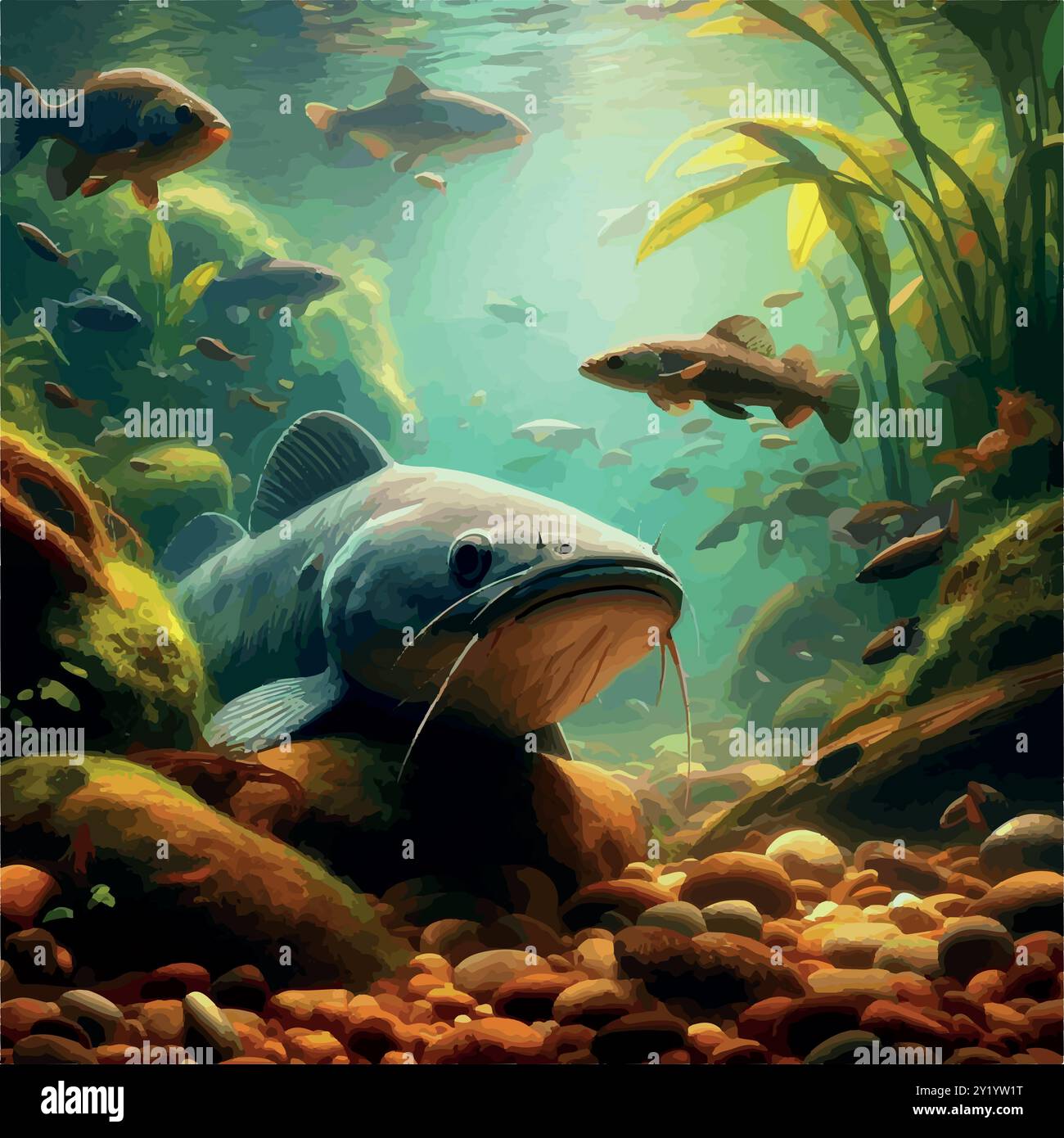 River in the amazon Stock Vector Images - Alamy