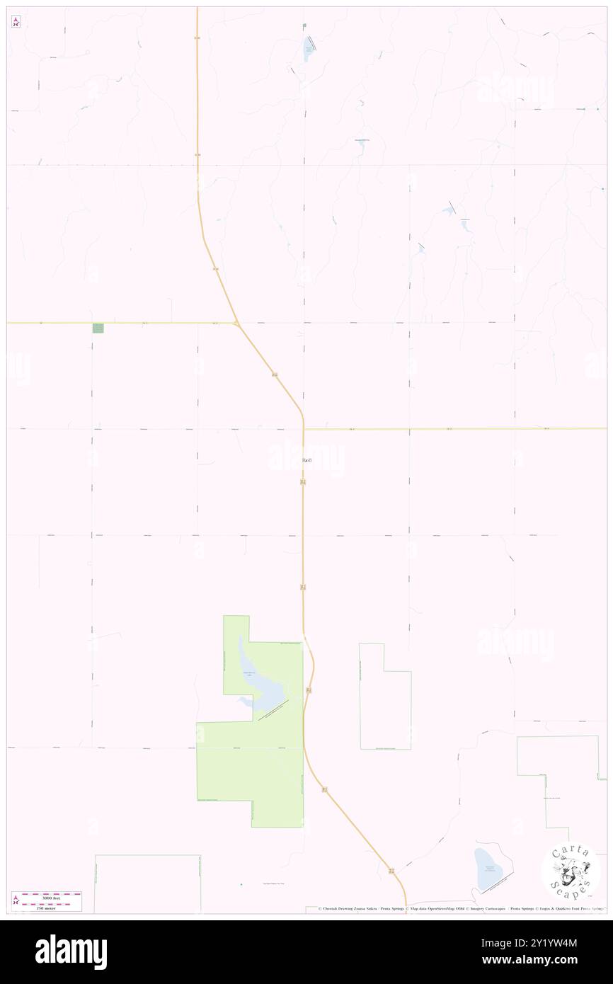 Map of roll oklahoma Cut Out Stock Images & Pictures - Alamy