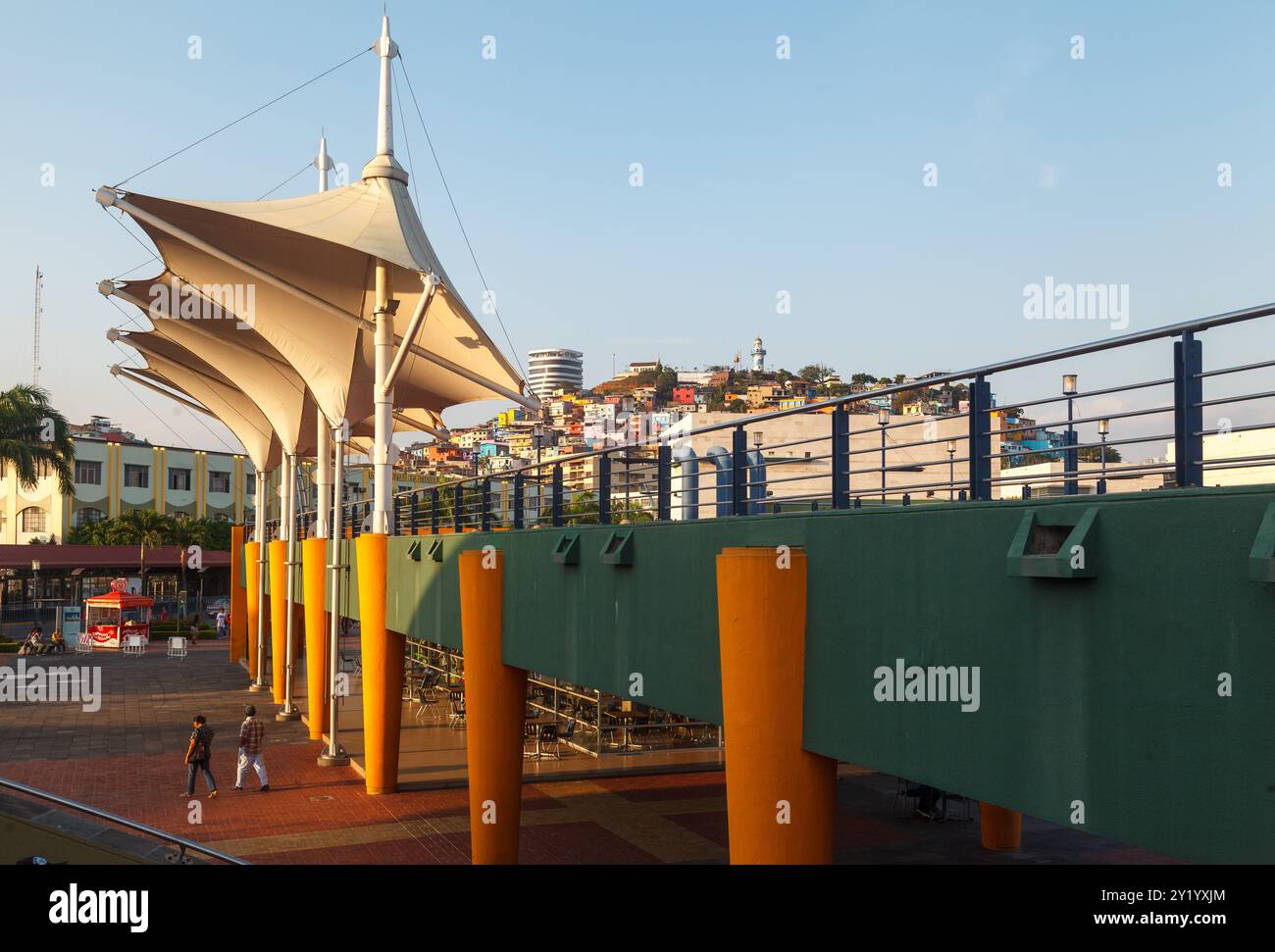 The Malecon 2000 modern boardwalk, Cerro de Santa Ana (Santa Ana hill ...
