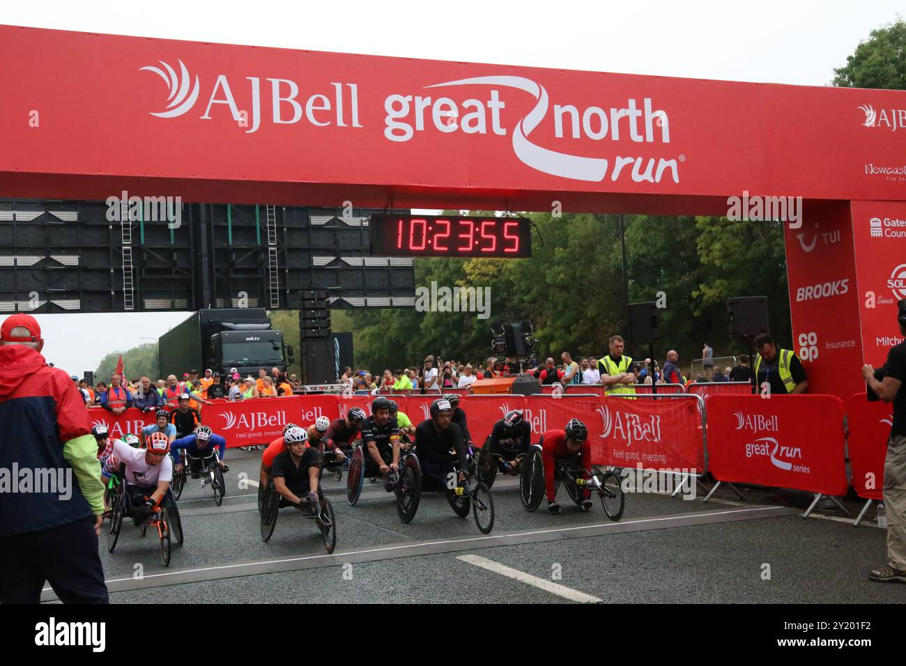Newcastle upon Tyne, UK. 8 Sept, 2024. The Great North Run 2024 with ...