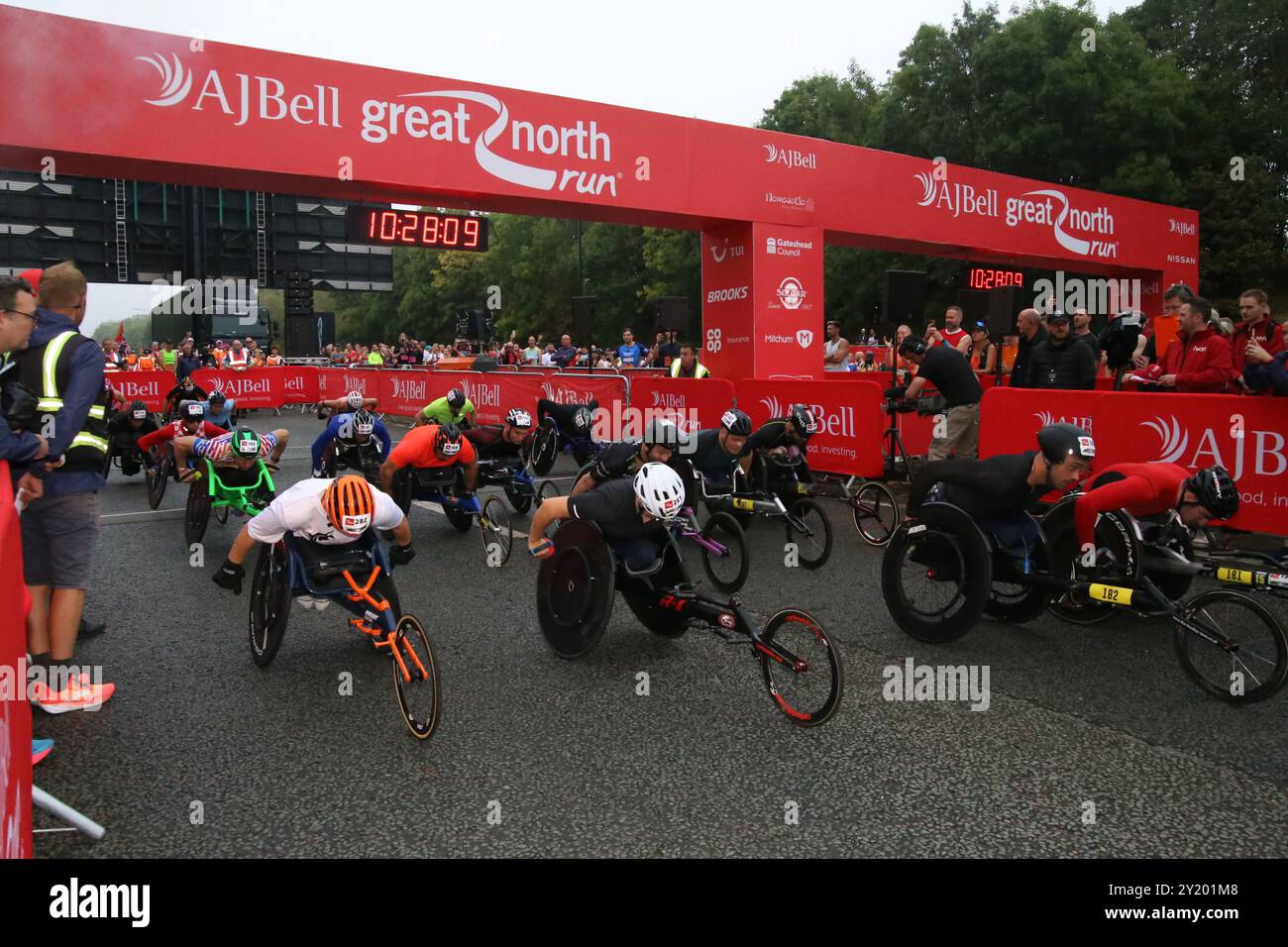 Newcastle upon Tyne, UK. 8 Sept, 2024. The Great North Run 2024 with ...