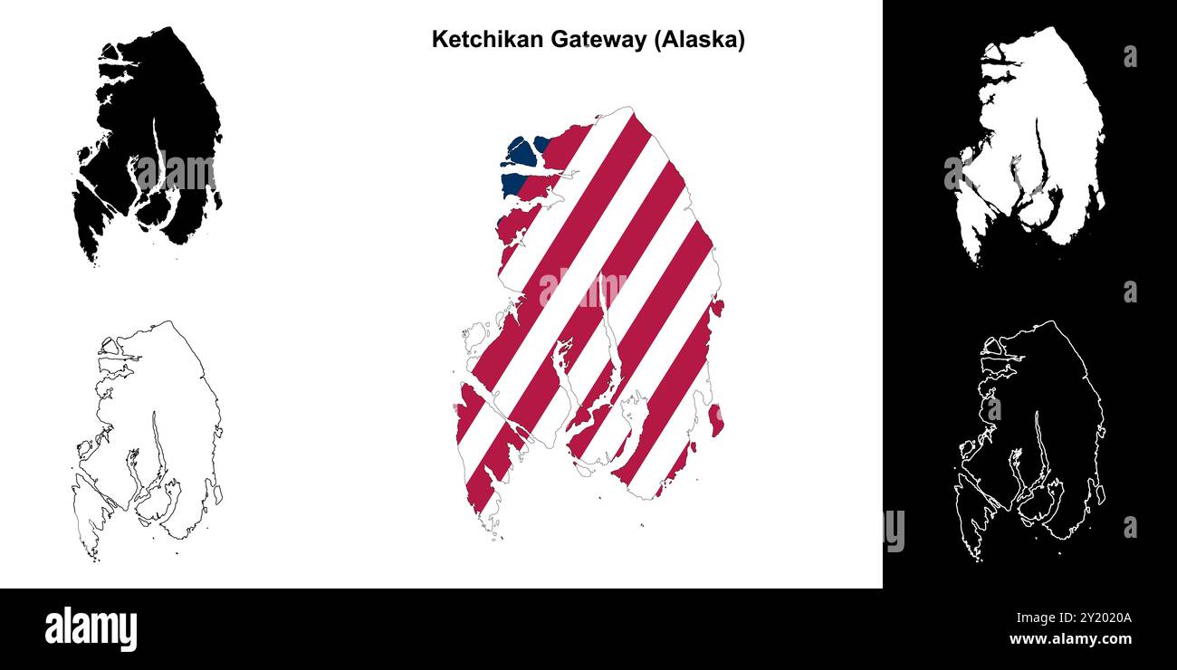 Map of ketchikan gateway hi-res stock photography and images - Alamy