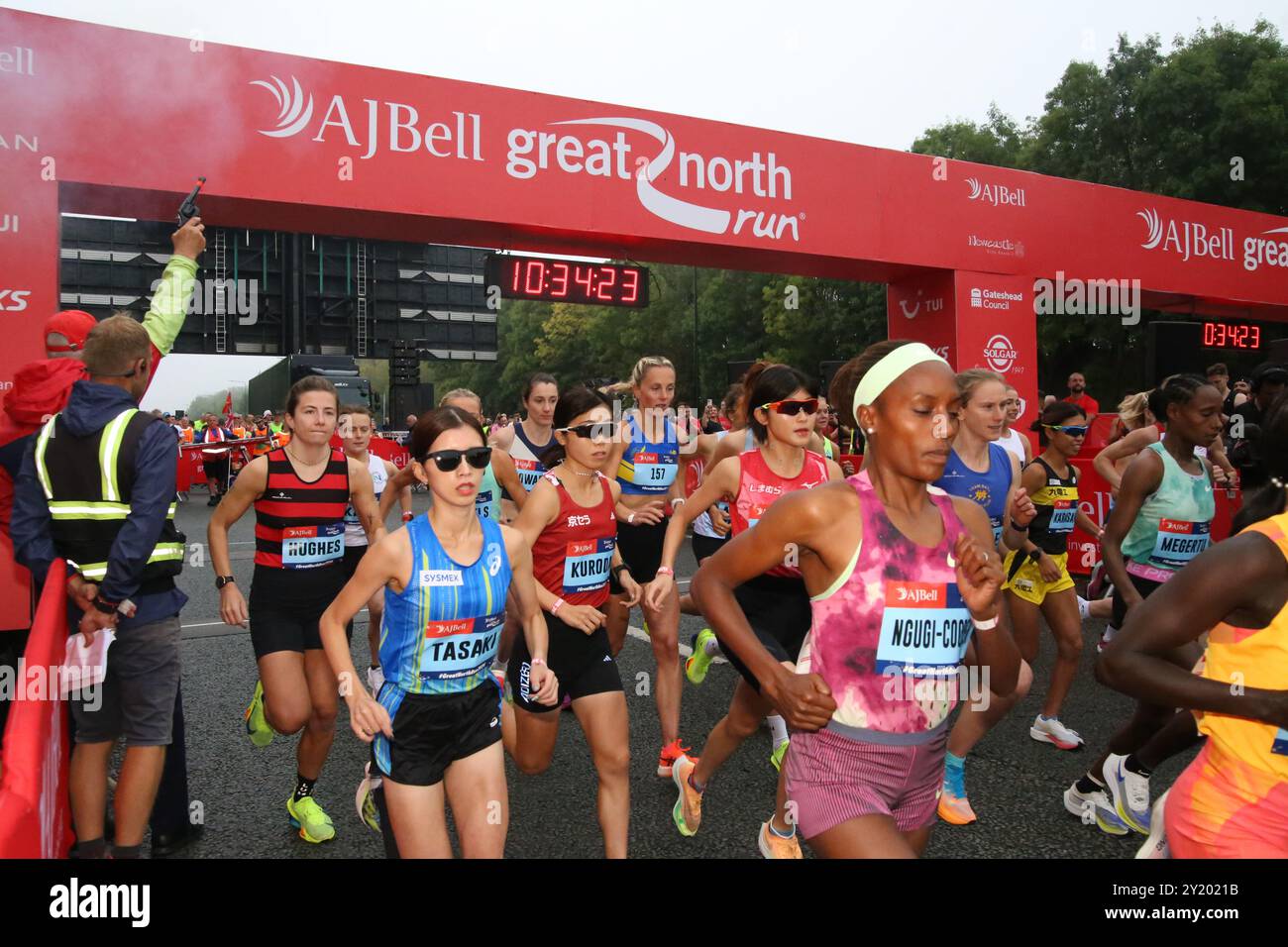Athletics commentator and great north road race organiser hi-res stock ...