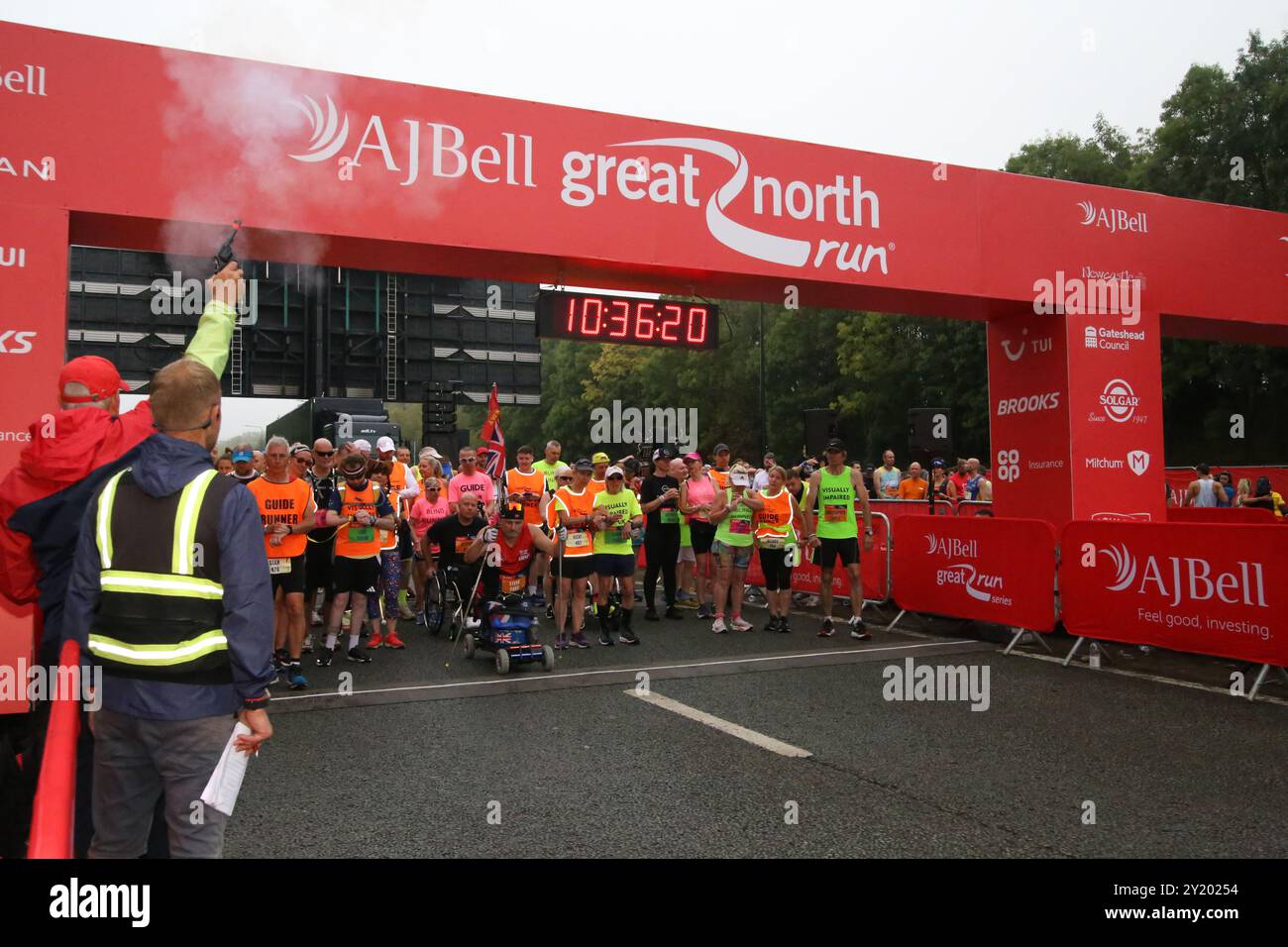 Athletics commentator and great north road race organiser hi-res stock ...