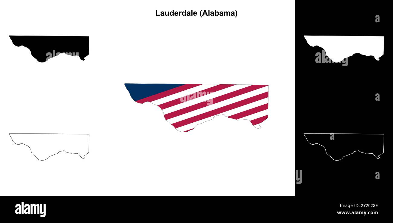 Lauderdale county map Stock Vector Images - Alamy