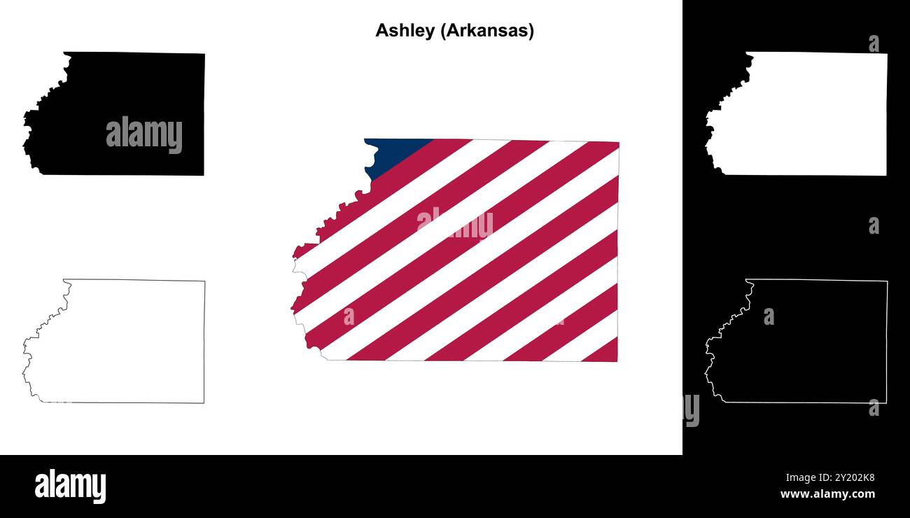 Ashley map vector vector vectors hi-res stock photography and images ...