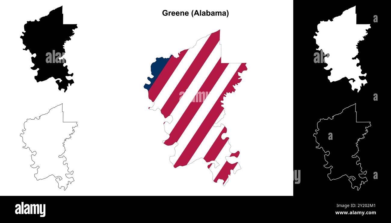 Greene vector map hi-res stock photography and images - Alamy