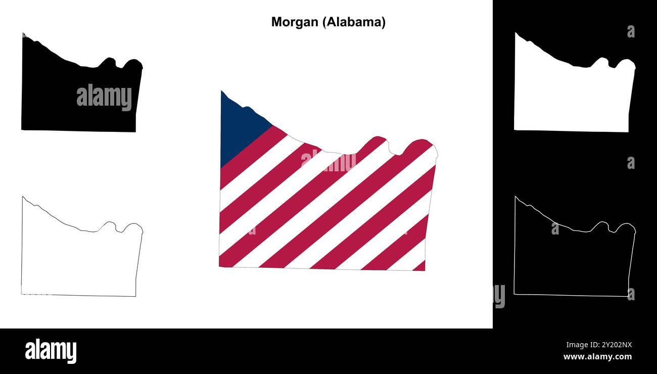 Blank morgan map hi-res stock photography and images - Alamy