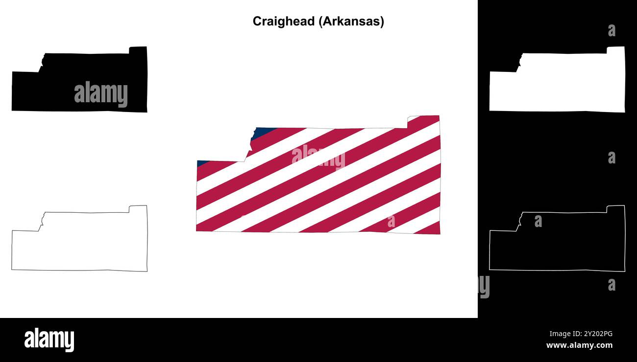 Craighead vector map Stock Vector Images - Alamy