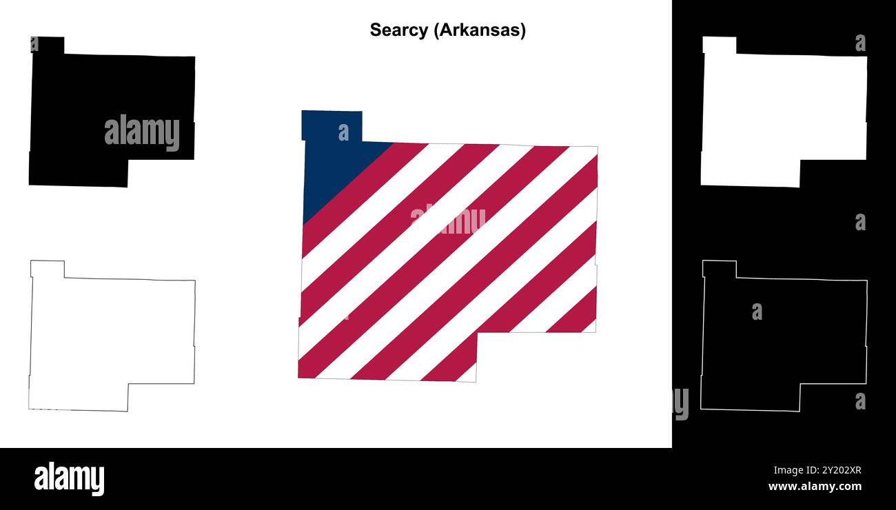 Blank searcy map hi-res stock photography and images - Alamy