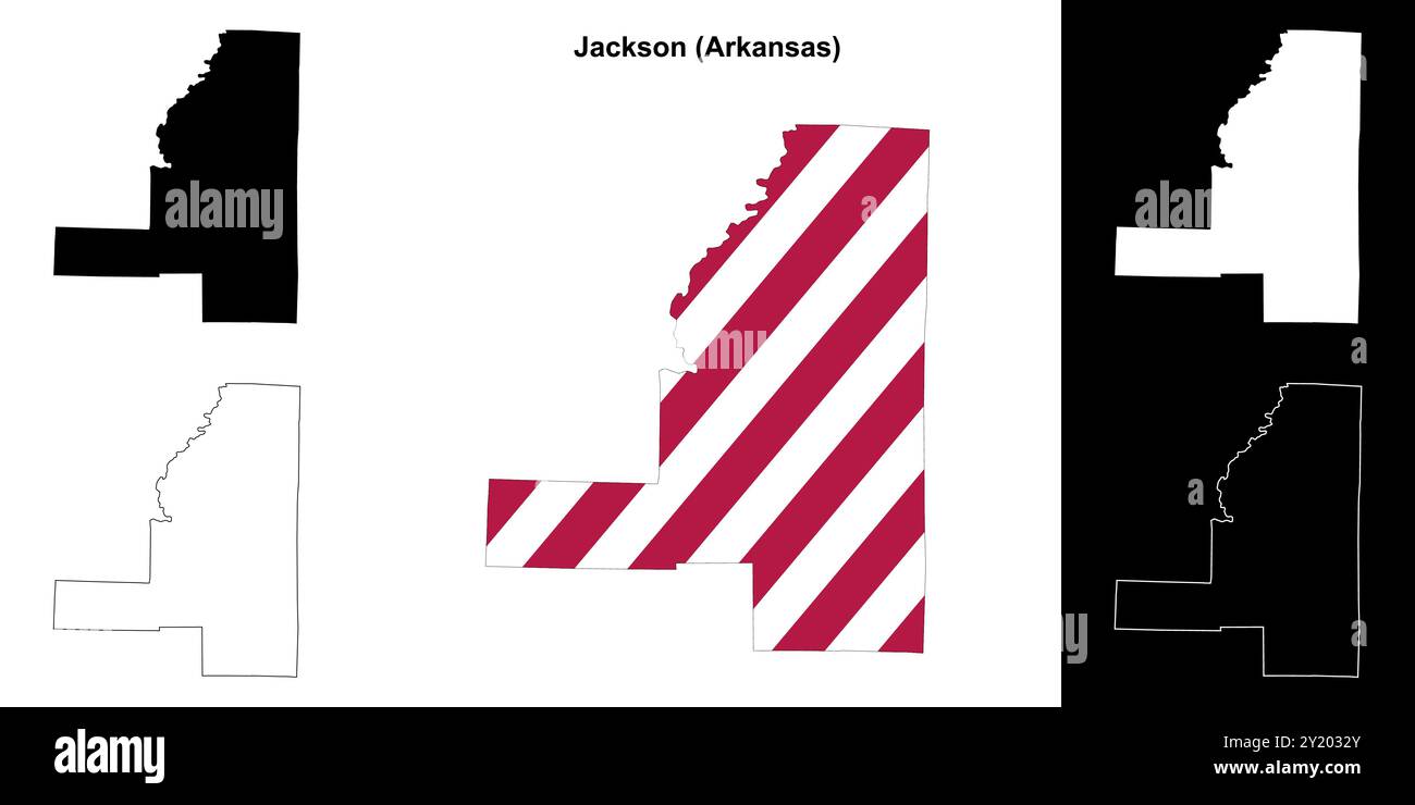 Blank jackson map hi-res stock photography and images - Alamy