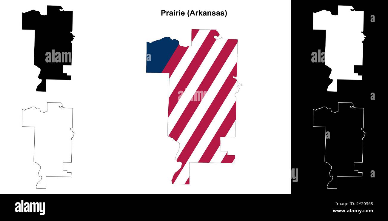 Prairie county map vector vectors hi-res stock photography and images ...